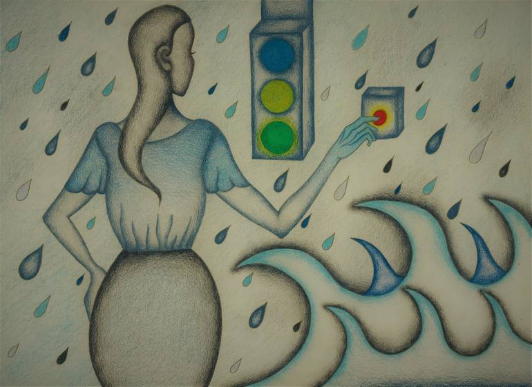 Willpower Drawing by Ieva Stafecka | Saatchi Art