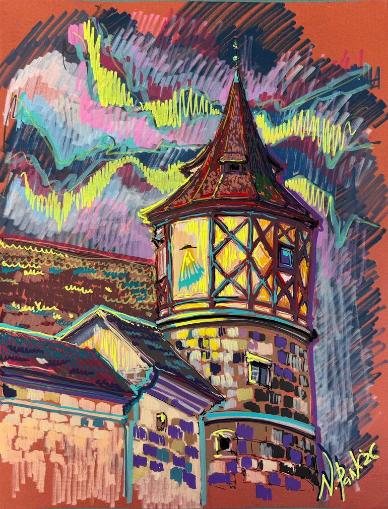 Ratibor Castle Drawing by Nadiya Pankova | Saatchi Art United Kingdom