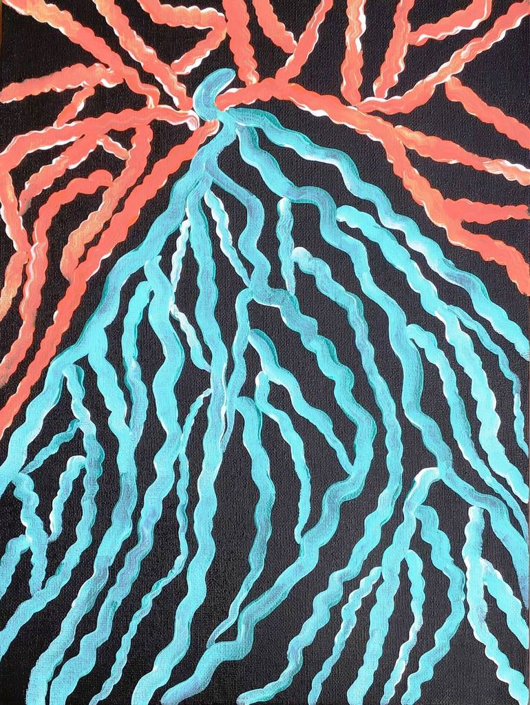 Disruption Abstract Painting by Radhika Rammoorthy | Saatchi Art