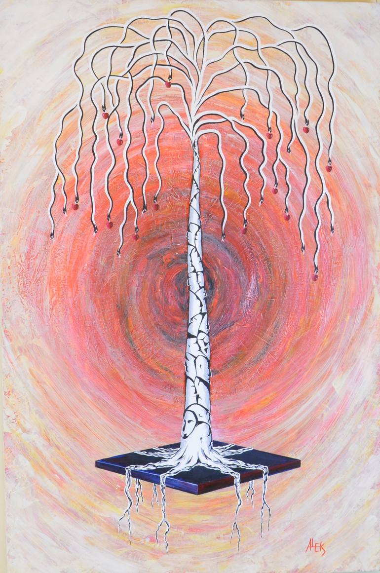 Tree of Knowledge Painting by Alex Goncharov | Saatchi Art