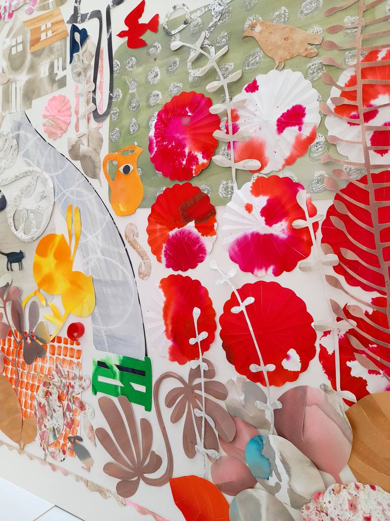 Pollen Path Collage by Lindsay Marsden | Saatchi Art