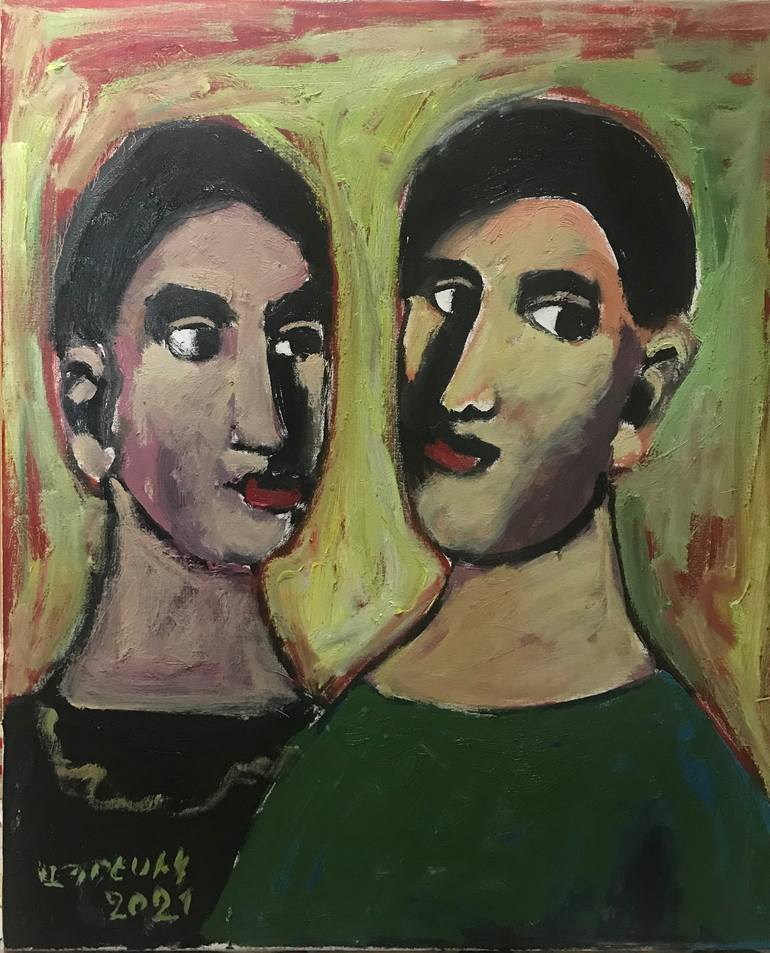 Scilent panic. Apresik Aloyan Painting by Gayane Hovhannisyan | Saatchi Art