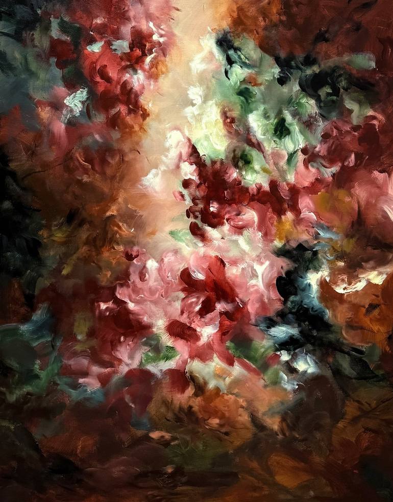 Eternal Autumn Romance Painting by Jiwon Jang | Saatchi Art