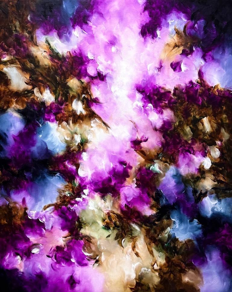 Mystic Blossom Holic Painting by Jiwon Jang | Saatchi Art