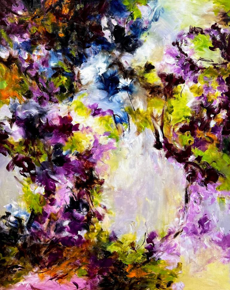 No.909 Winter to Spring: From Frost to Blossom Painting by Jiwon Jang | Saatchi Art