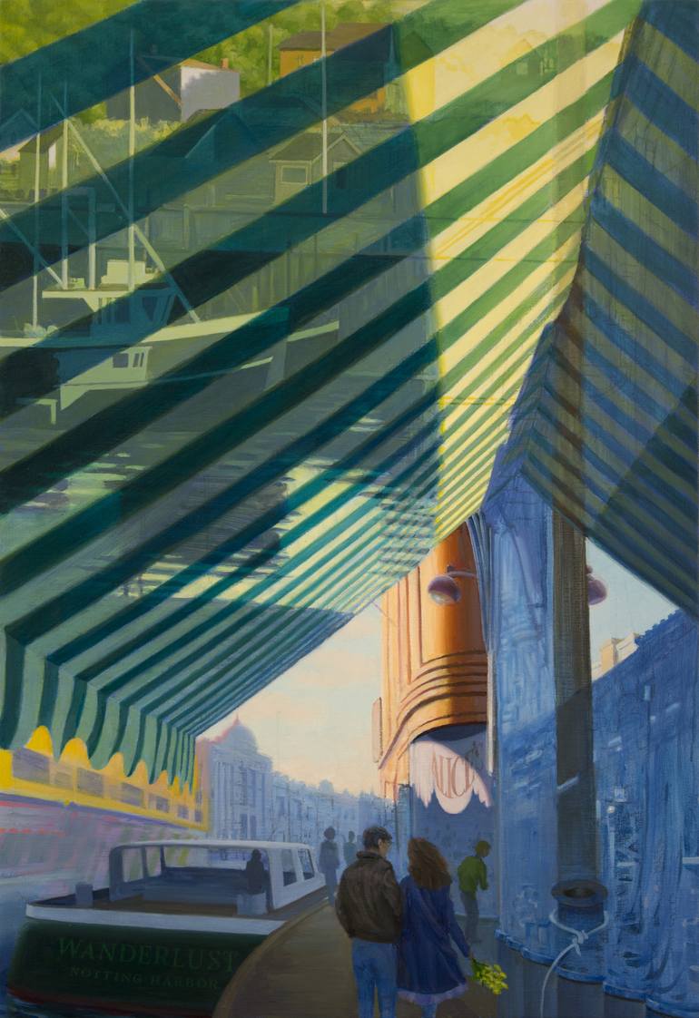 Alice in Notting Harbor Painting by Jeff Carpenter | Saatchi Art
