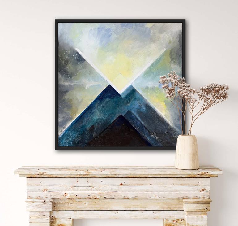 Genesis: Separation light from darkness Painting by Sarit Dekundy ...