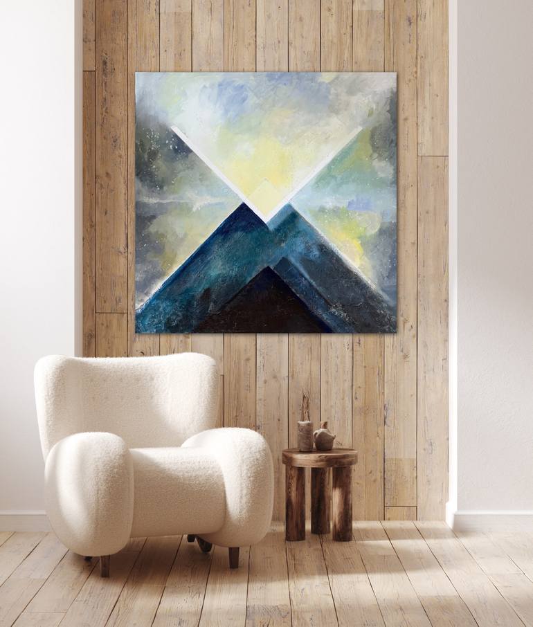 Genesis: Separation light from darkness Painting by Sarit Dekundy ...