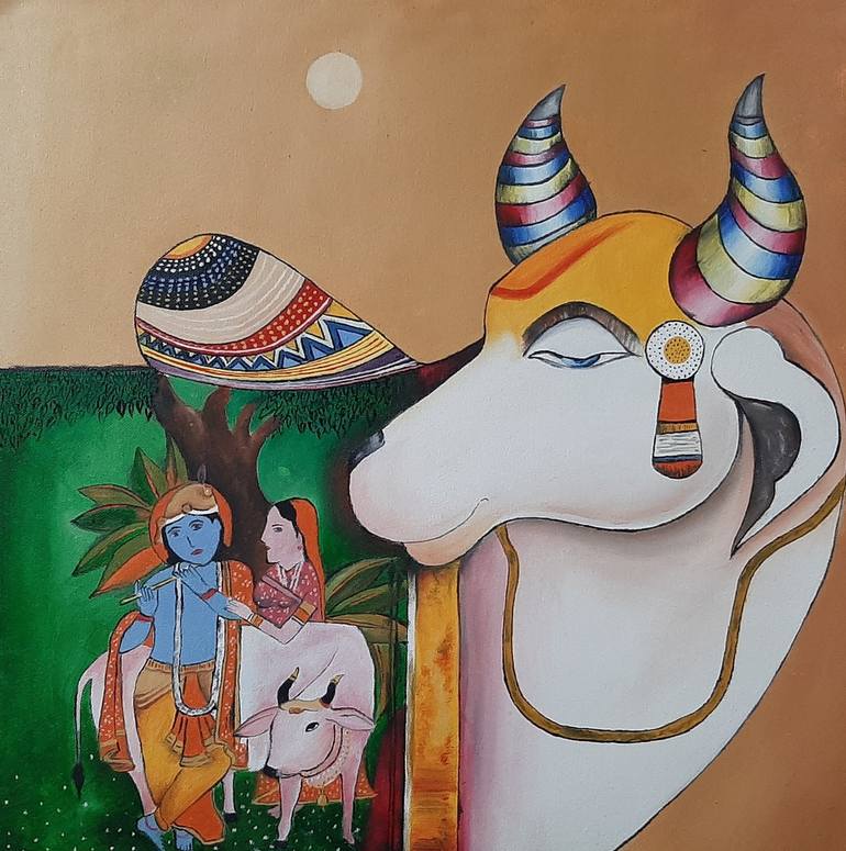 HARI Painting by Vandan Patel | Saatchi Art