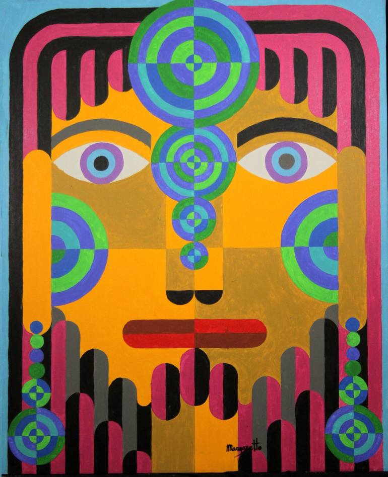 DIOS MAYA Painting by Ramón Margareto | Saatchi Art
