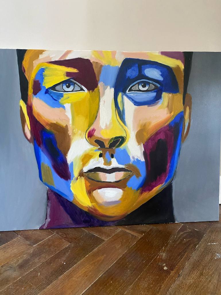 Man Painting by Ekaterina Leus | Saatchi Art