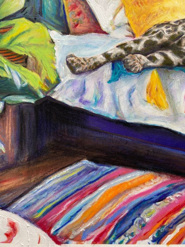 Boho leopard Painting by Maria Titan | Saatchi Art