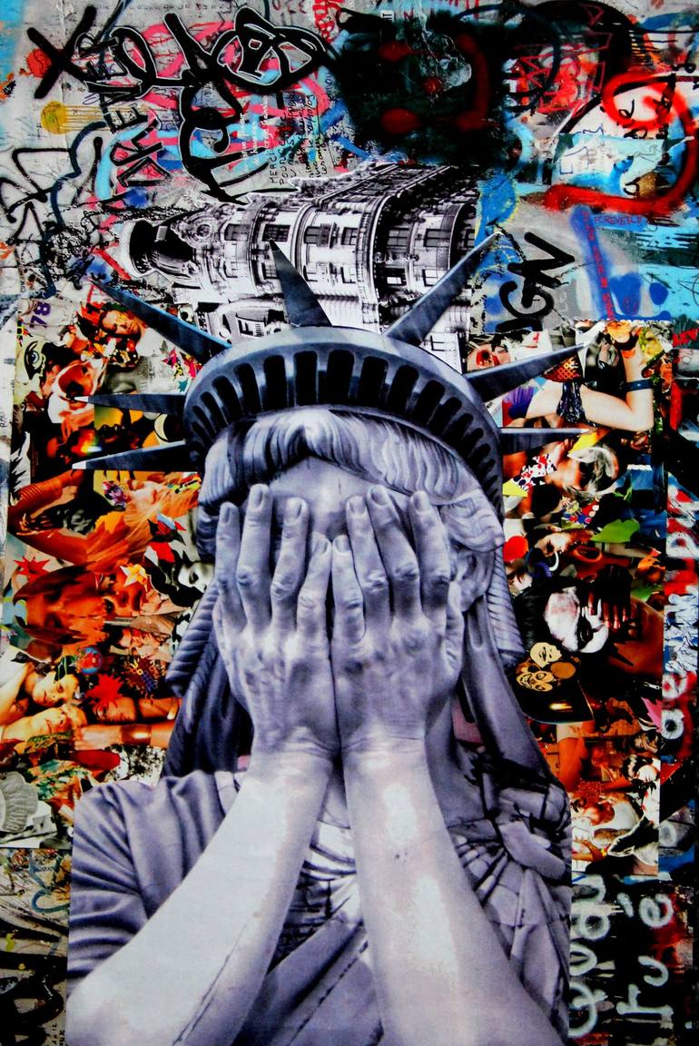 Disgrace Collage by Smith Douglas | Saatchi Art