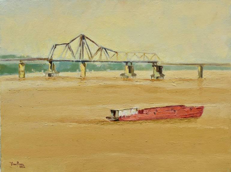 Red River In Floating Season Painting by Thai Pham | Saatchi Art