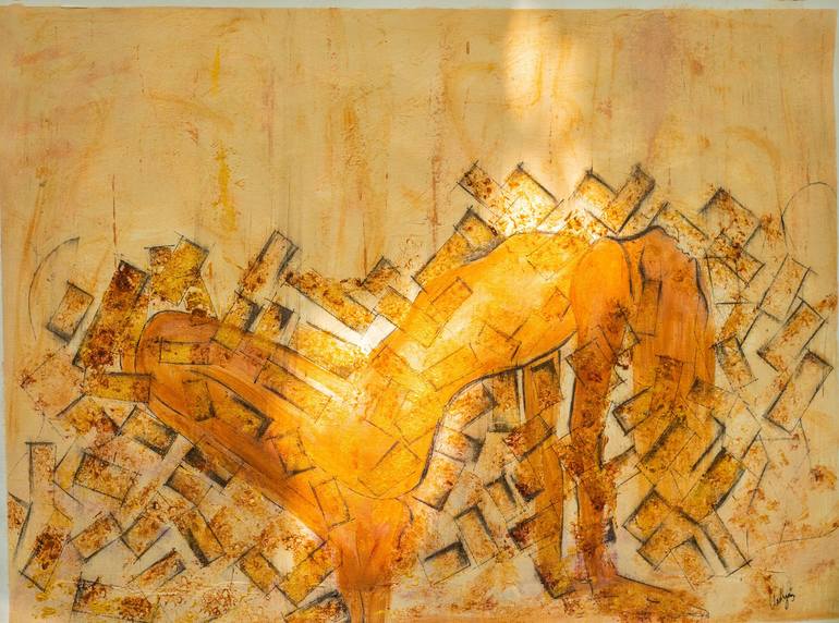 Disintegration of the feminine Painting by Aadhya Aum | Saatchi Art