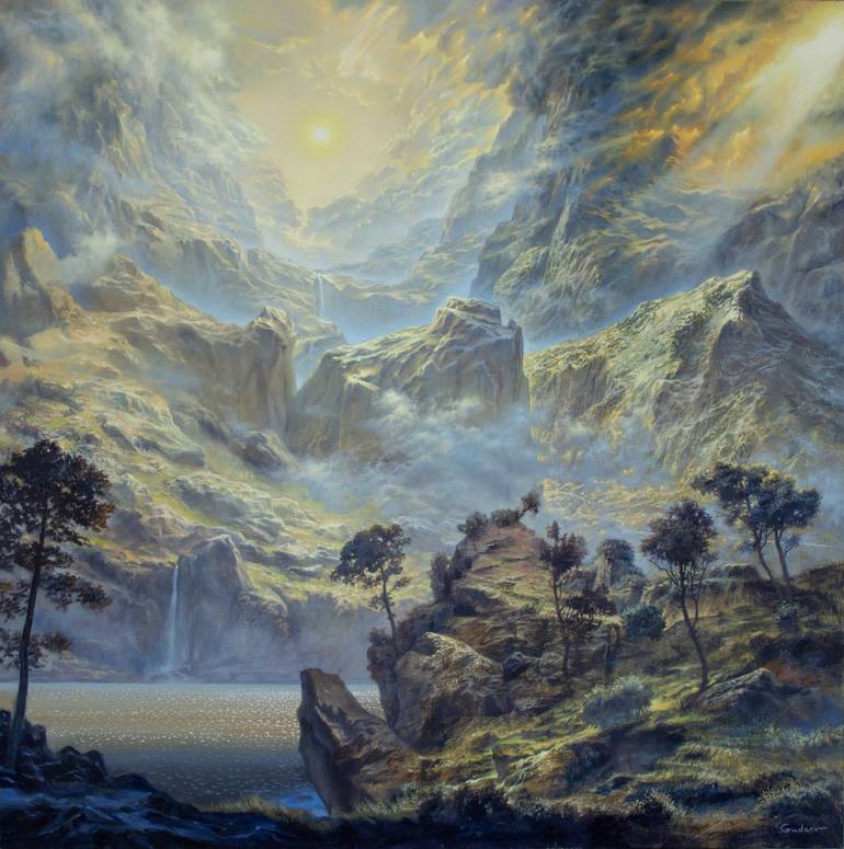 Lord is great Painting by Kostiantyn Hudaiev | Saatchi Art