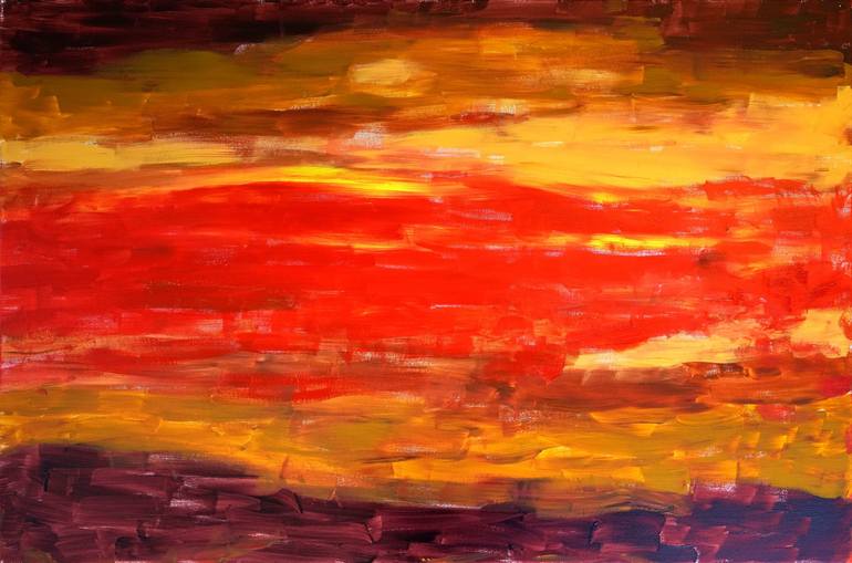 Sunset Painting by Andre Schultz | Saatchi Art