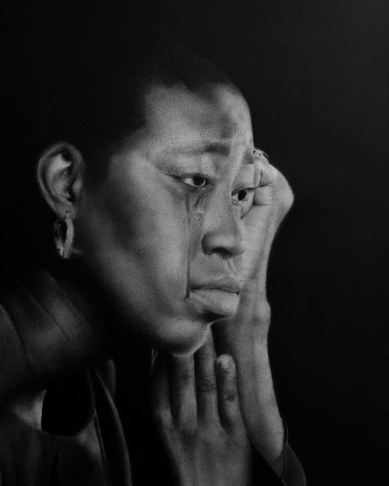 Embrace the Struggle Drawing by Femi Ikotun | Saatchi Art