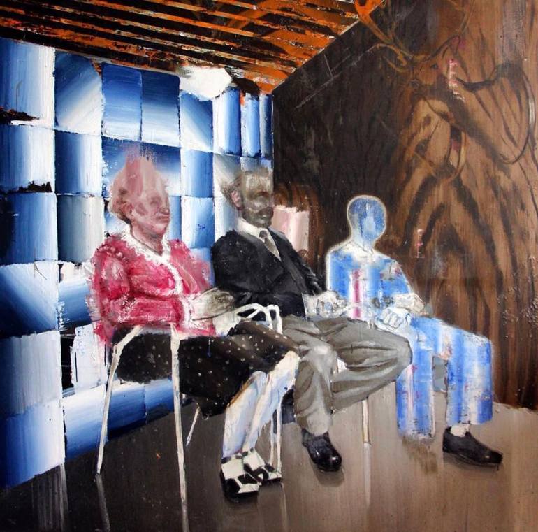 The Funeral Painting by David Pedraza | Saatchi Art