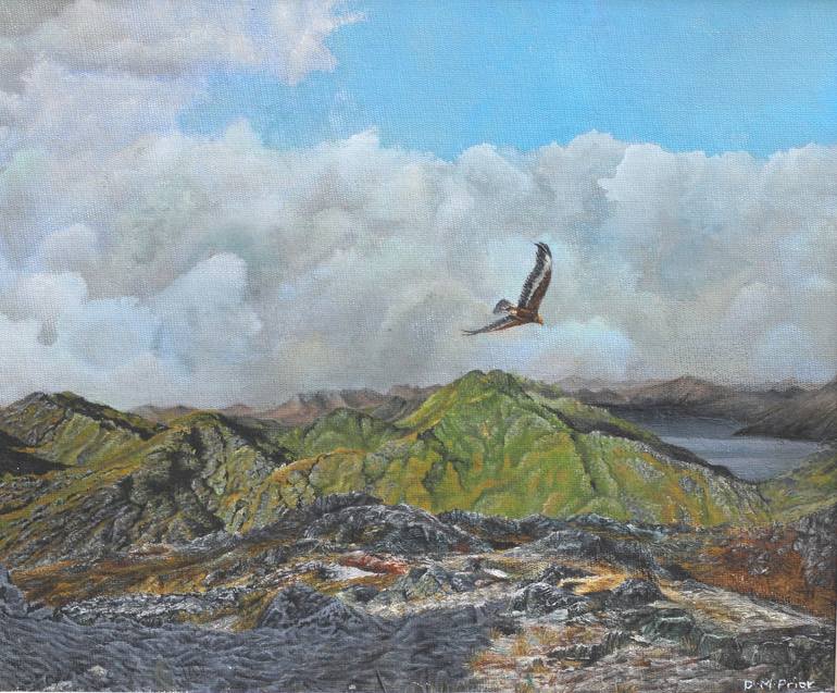 Ridge View Painting by David Prior | Saatchi Art