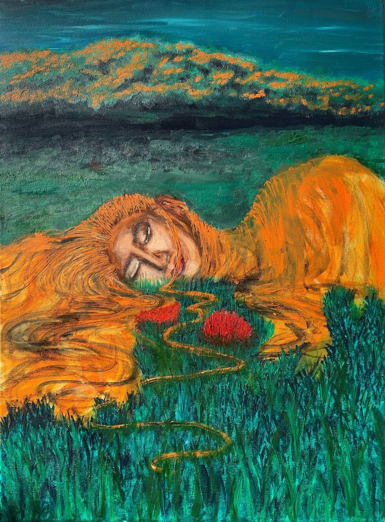 Sleep Is For The Dead Painting by Joelle Edwards | Saatchi Art