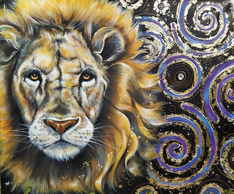 Лев Painting by Anastasia Karpenko | Saatchi Art