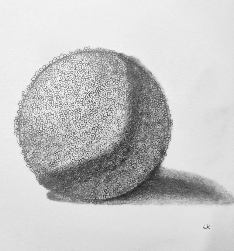 Flower drop Drawing by Lekha K | Saatchi Art