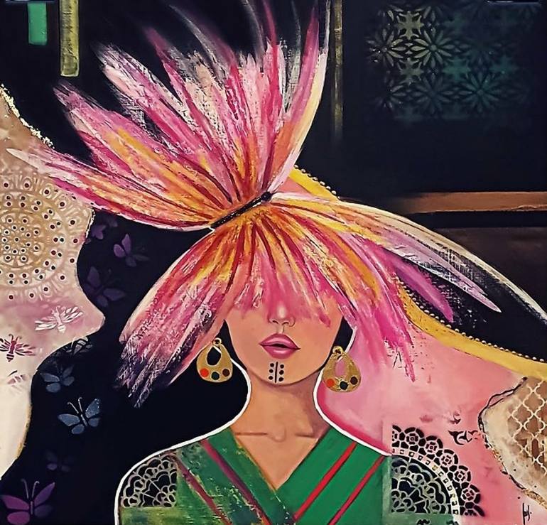 The Butterfly Effect Painting by Bodoor Hakami | Saatchi Art