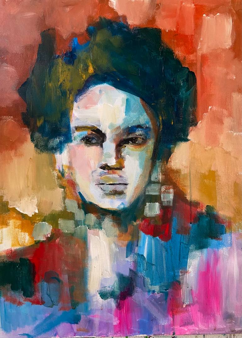 Parsons People Fall Lady Painting by Erica Parsons | Saatchi Art