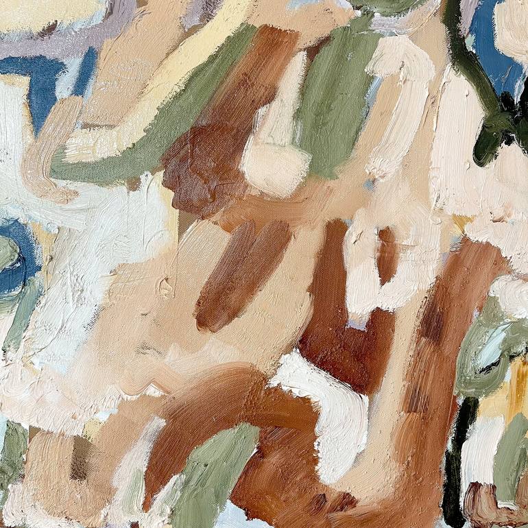 Tea leaves and golden trees Painting by abbey bryon | Saatchi Art