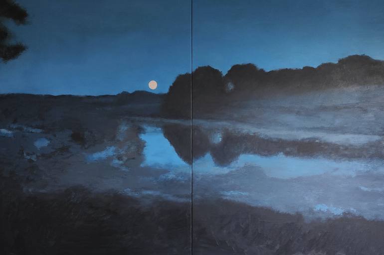 Barn Hill Creek version two 2021/22 Painting by Andrew Laird | Saatchi Art
