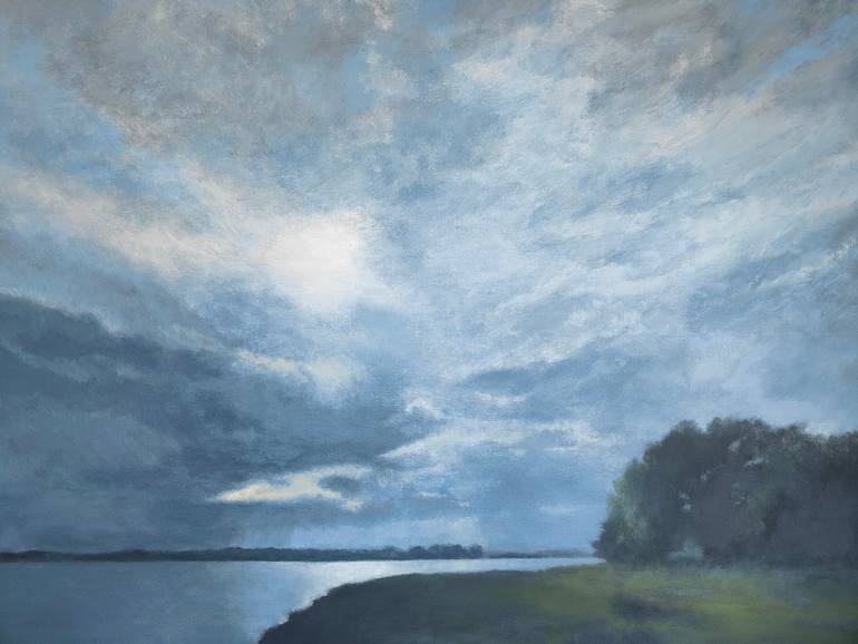 Old Hall Point Painting by Andrew Laird | Saatchi Art