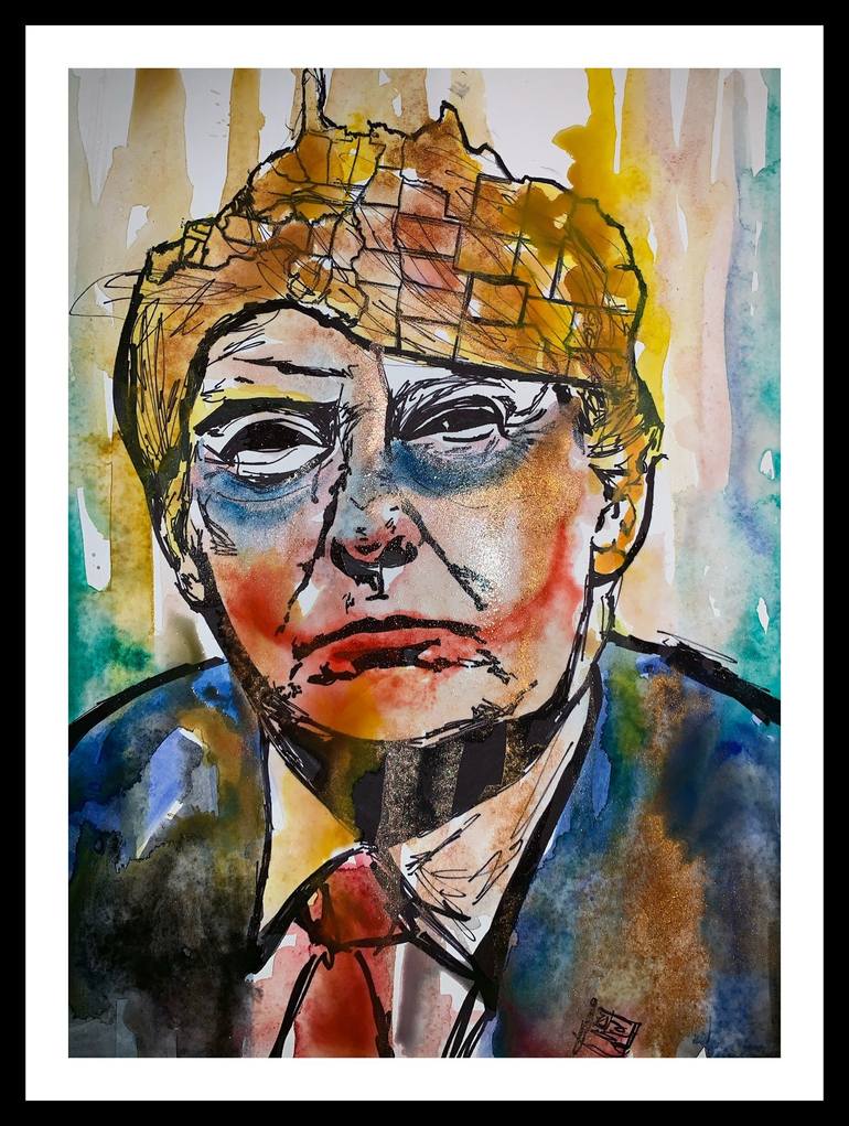 “Upside Down” 2020 ‘Donald Trump’ by Russell Frantom Painting by ...