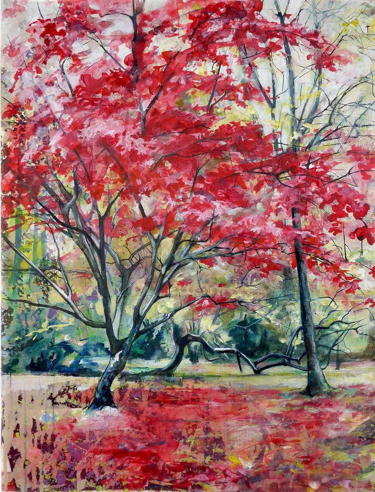 An Invasion That Comes Slowly Painting by Sarah Whiteley | Saatchi Art