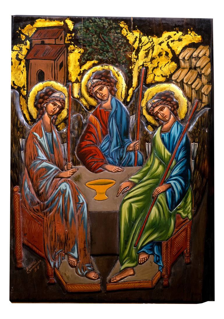 Holy Triad agia triada Sculpture by D Thomas | Saatchi Art