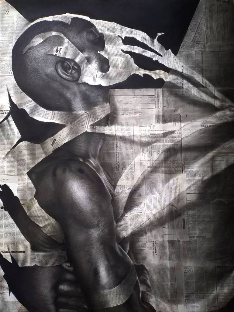 The unknown Drawing by Chidi Chibueze | Saatchi Art