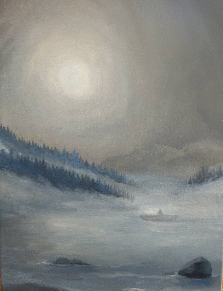 Soft fog Painting by I O | Saatchi Art