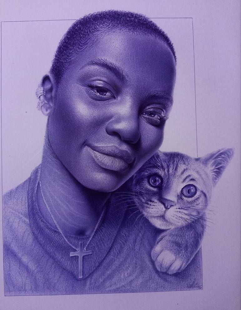 Love Drawing by Ebuka Emmanuel | Saatchi Art