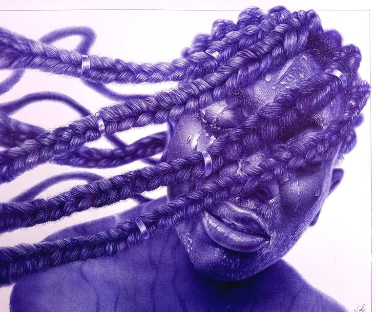 Beauty Of My Dread Drawing by Ebuka Emmanuel | Saatchi Art