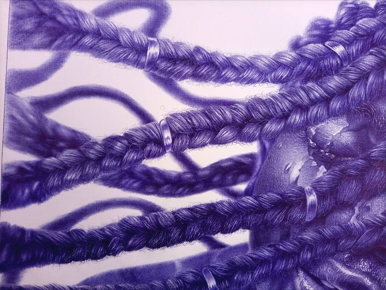 Beauty Of My Dread Drawing by Ebuka Emmanuel | Saatchi Art