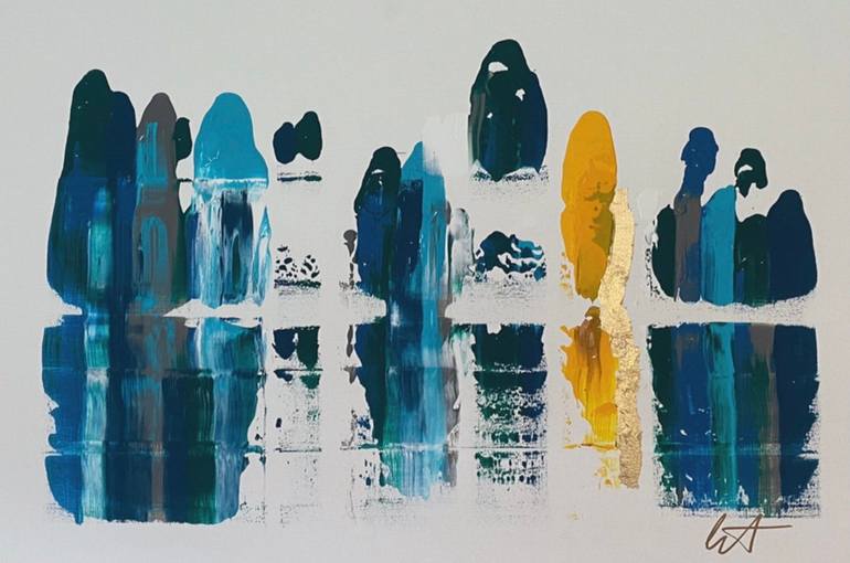 Beach Walks Painting by Gemma Spence | Saatchi Art