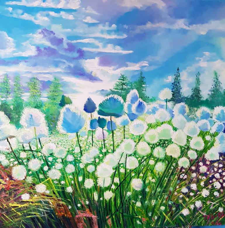 field Painting by Tahira Quliyeva | Saatchi Art