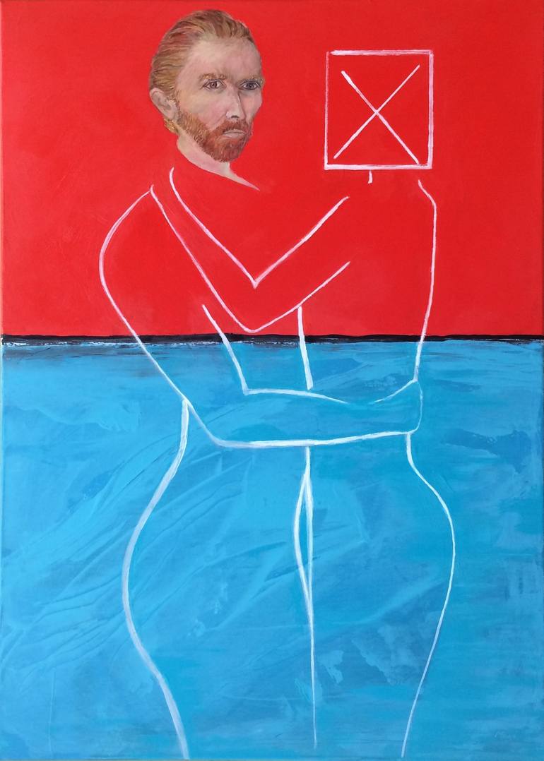 Embracing Van Gogh Painting by Sky Moni | Saatchi Art