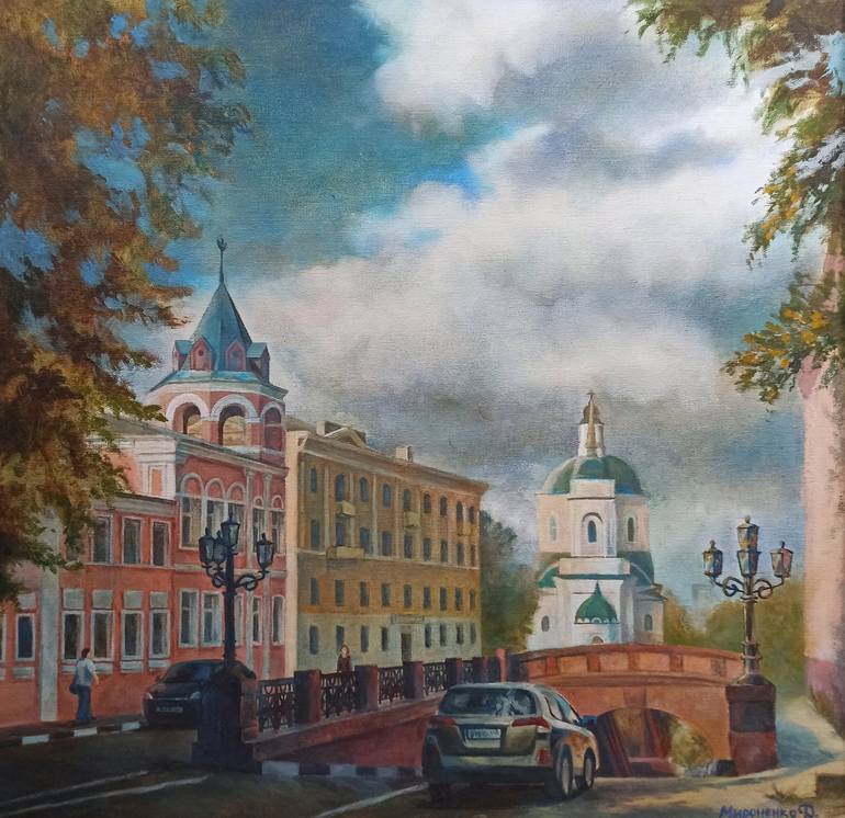 A stone bridge Painting by Daria Mironenko | Saatchi Art