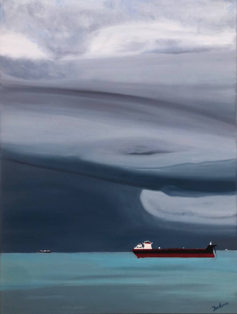 windswept Painting by Dr Demetrovics Zsoltné | Saatchi Art