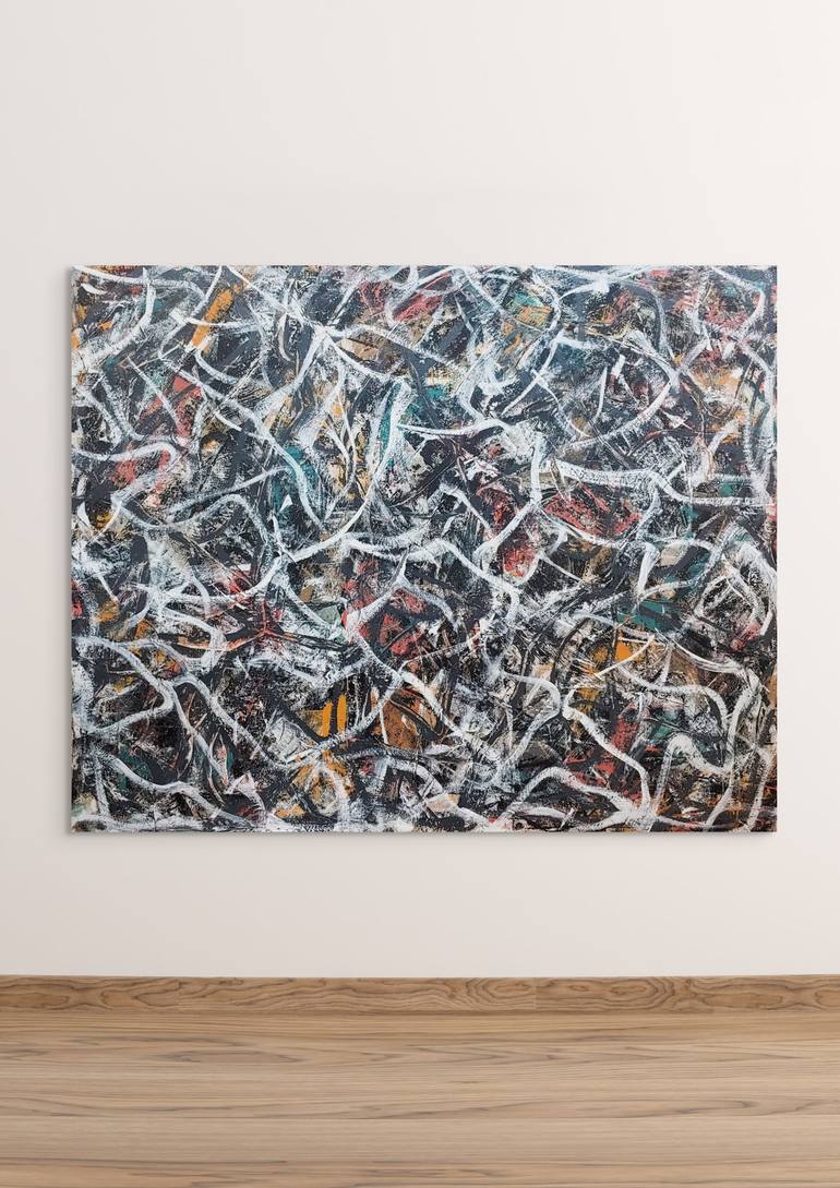 Bustling Hangar Painting by Matthew Dibble | Saatchi Art