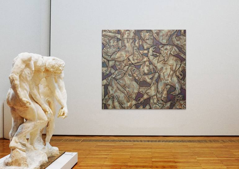 Vigorous Folk Dance Painting by Matthew Dibble | Saatchi Art