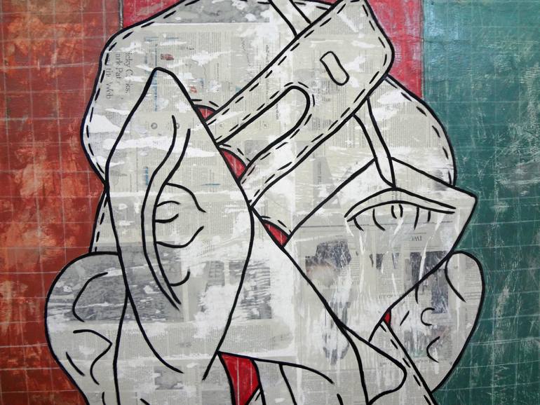 Postcard From Lefty Painting by Matthew Dibble | Saatchi Art