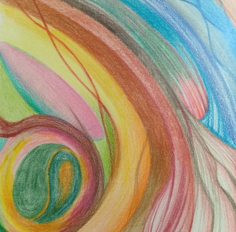 Color flow Drawing by Alika Bliss | Saatchi Art