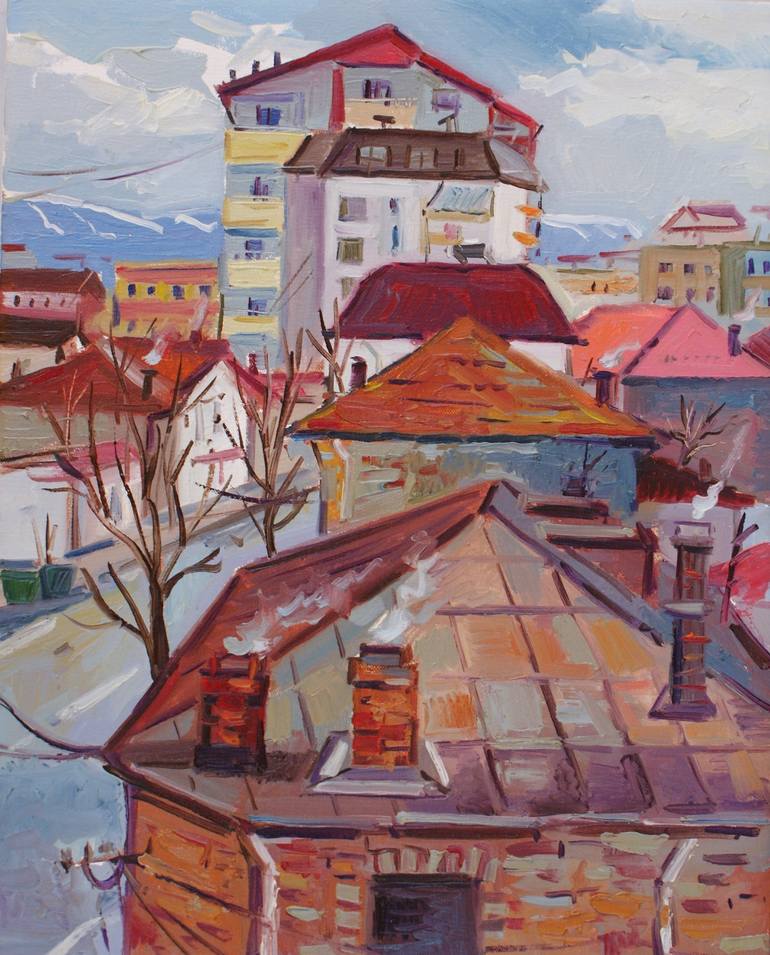 From my window Painting by Joan Mato | Saatchi Art